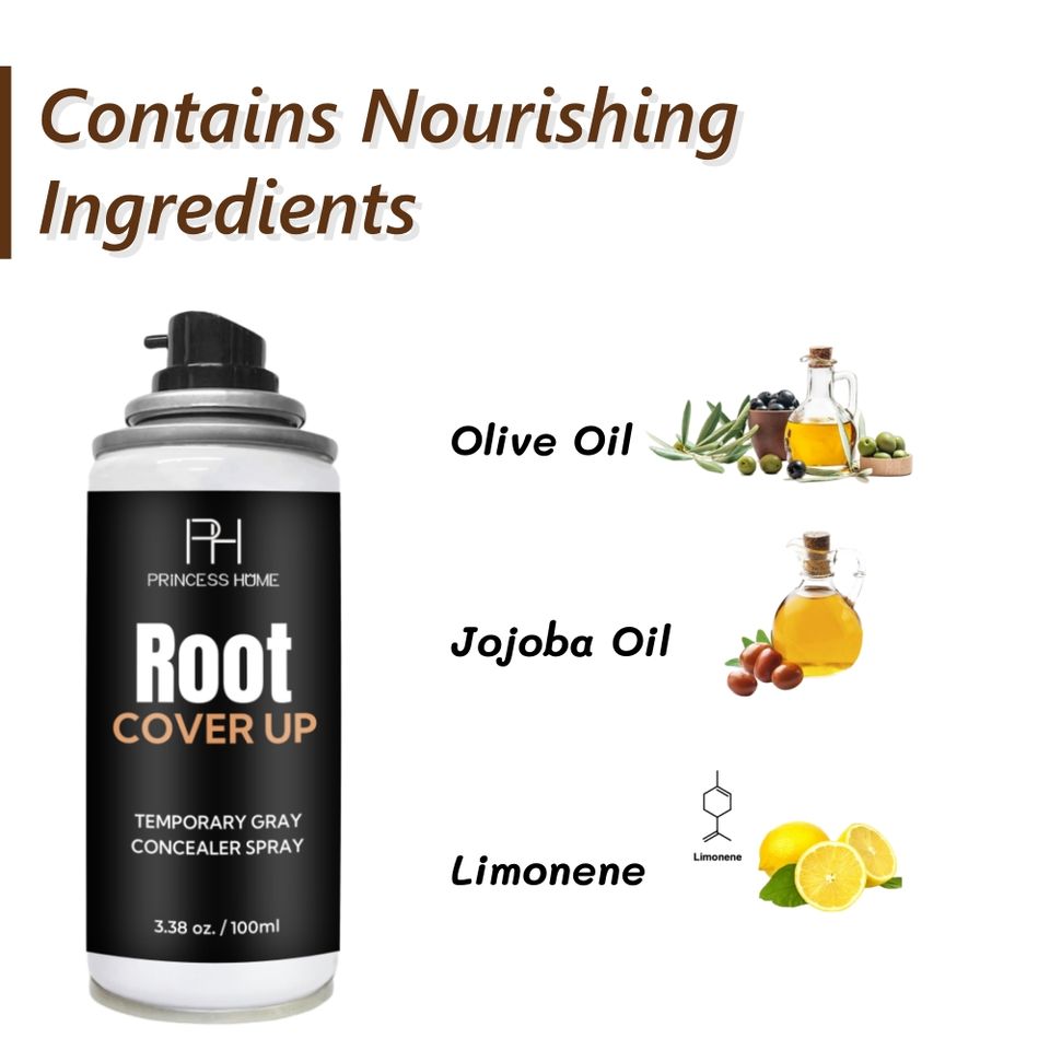 100ml Root Cover up Aerosol Spray Quick Dry Formula to Cover Gray ...