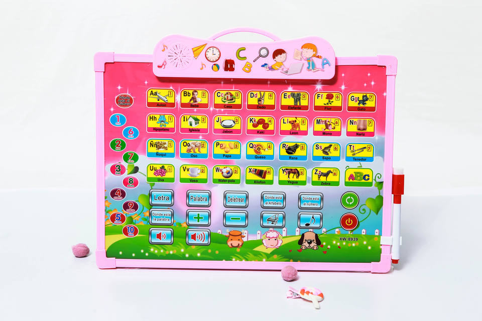 Arabic Alphabet Electronic Talking Learning Board Kids Sound Chart ...