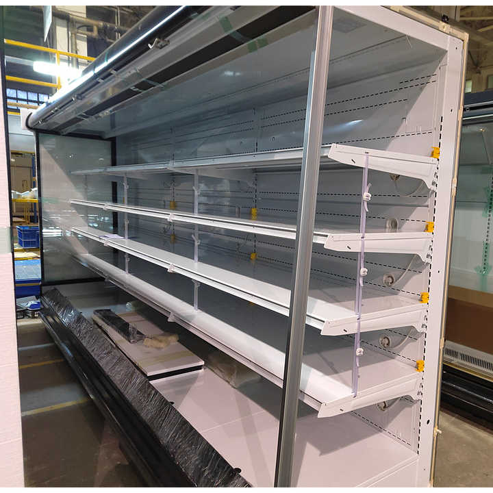 Supermarket Display Fridge Beverage Cooler Open Stand Display Chiller ...