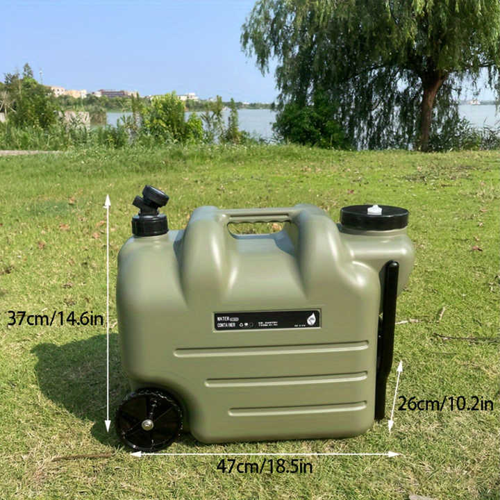 GREENSIDE 28L Rolling Wheel Portable Water Tank Refillable Camping ...
