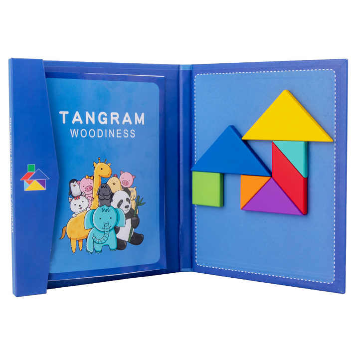 Magical Tangram Puzzle Shape Blocks Jigsaw Book Creative Colorful Shape ...