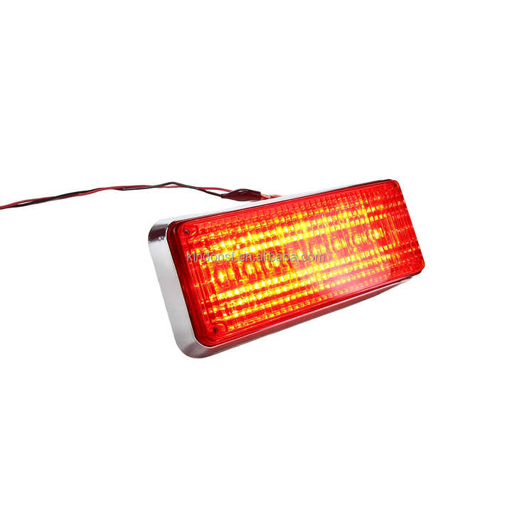 Red Color ECE R65 Approved LED Ambulance Rectangular Perimeter Light 7 ...