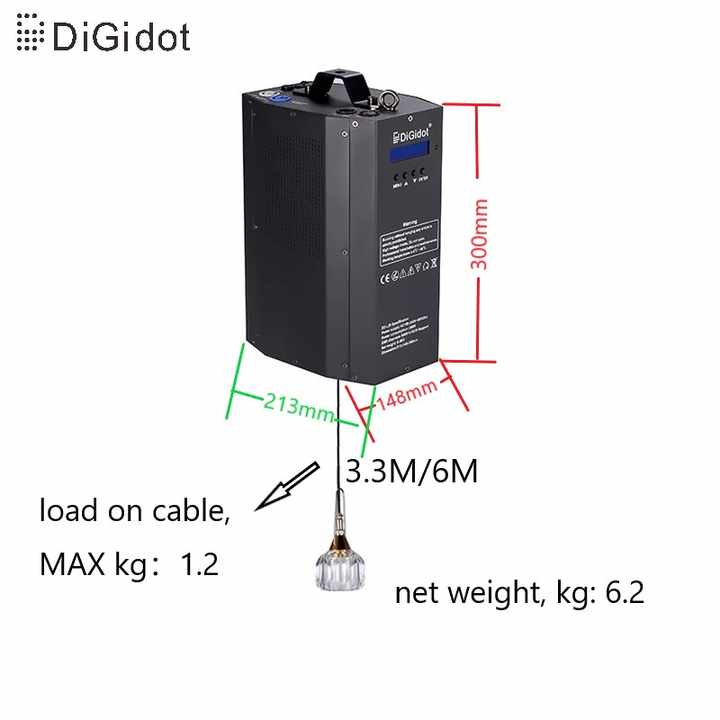 DMX Kinetic Waterdrop Lights Lifting up and Down Hoist Motor Winch for ...