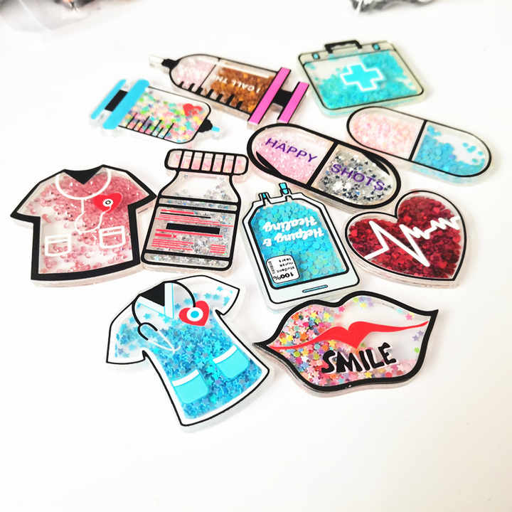 Quick Sand Custom Medical Series Badge Holder Pharmacy Acrylic Pill ...
