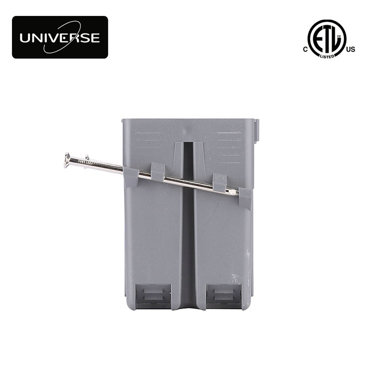 American ETL Listed 1 Gang PVC Electrical Outlet Box New Work Plastic ...