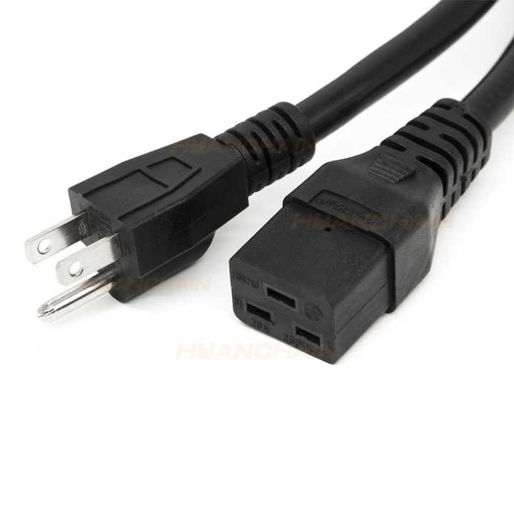 North American Power Cord Extension NEMA 5-15P to C19 6FT 14 AWG 15A 125V| Alibaba.com