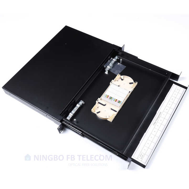 Sliding Fiber Optic Patch Panel - 19" Rack Mount Enclosure