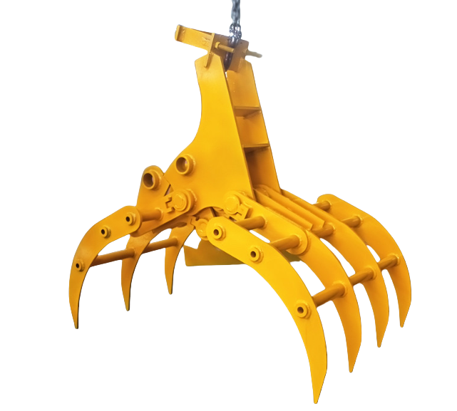 Hydraulic Wood Grabber Digger Log Grapple Excavator New Condition Scrap ...