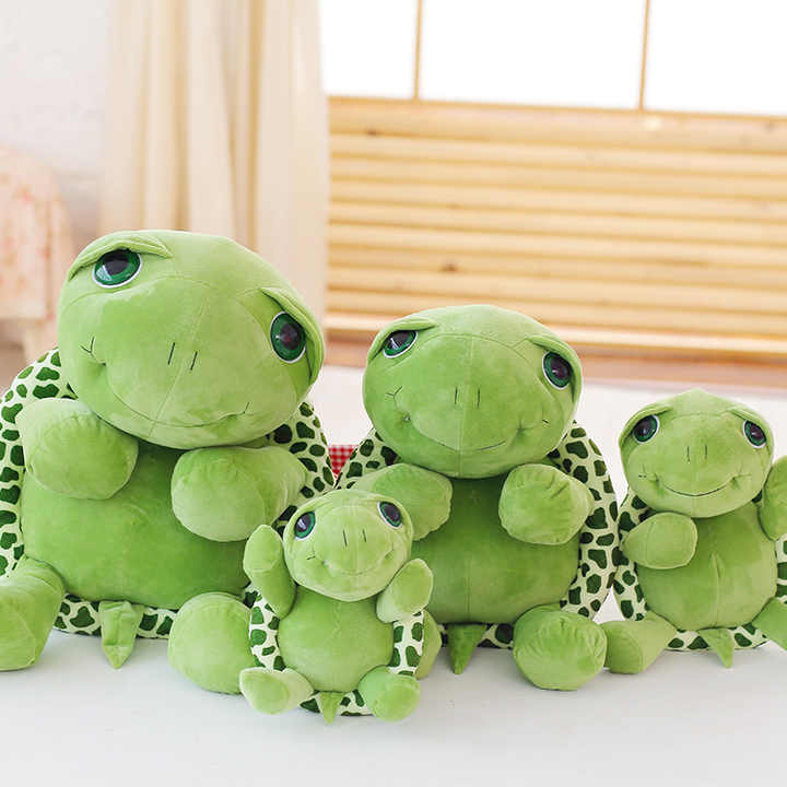 Custom cute creative big eyes lying turtle doll children company pillow ...