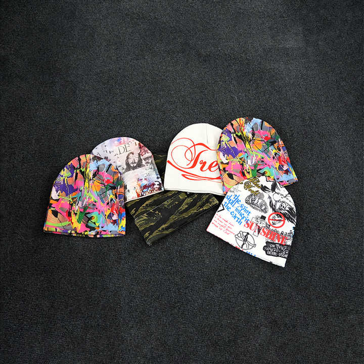 Premium Quality Full Print Custom Jacquard Beanie Hot Selling ...