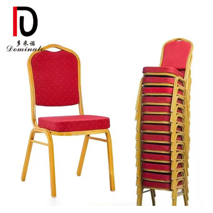 hotsale gold red stackable metal fabric wedding event hotel conference ...