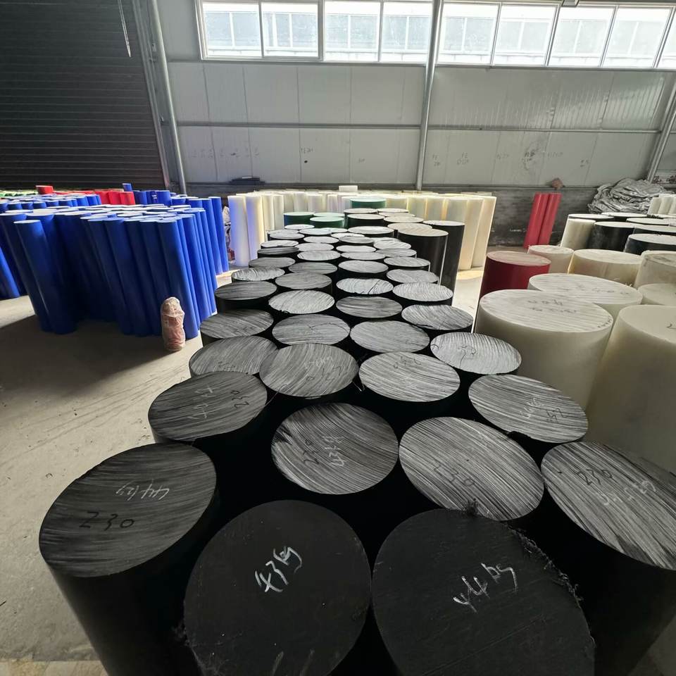 Factory Directly Extruded Plastic White Rod Large HDPE Hard Plastic Rod ...