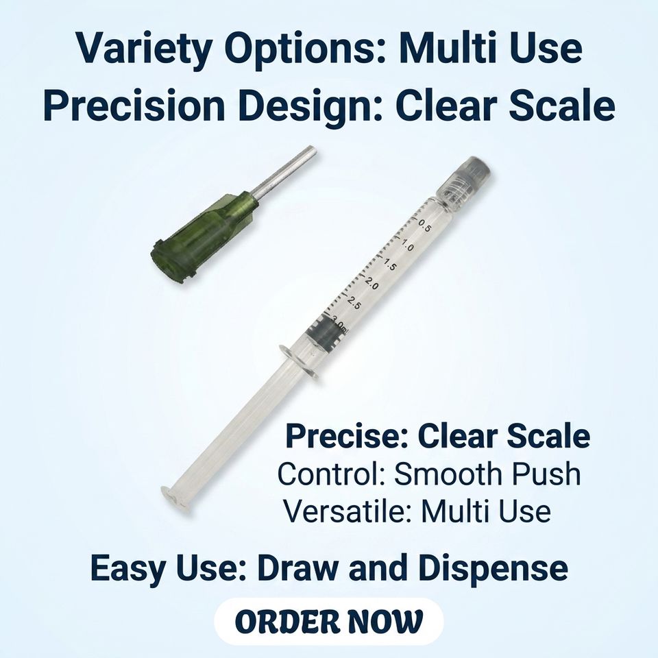 Luer Lock 3ml Glass Syringe Oil Distillate Applicator with Markings 3 ...