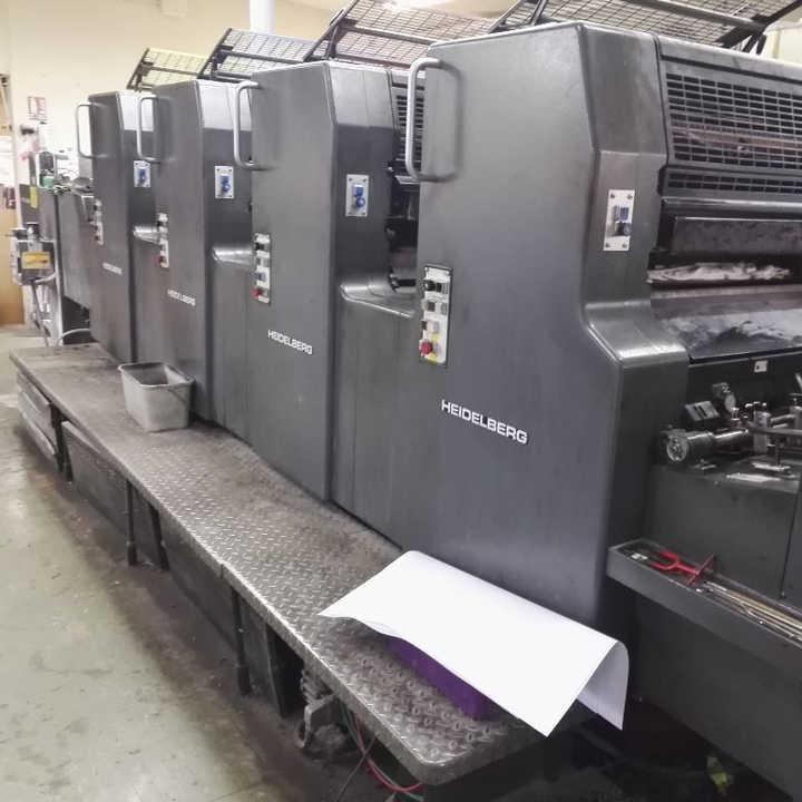 Heidelberg SM74 Offset Printer - 4 Color, Portable, & Efficient