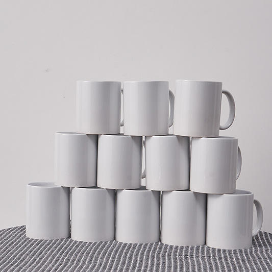 Wholesale 11oz White Ceramic Coffee Mug Cheap Stoneware Logo Cup 400ml ...