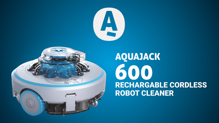 Aquajack 600 Rechargeable Cordless Robotic Pool Cleaner