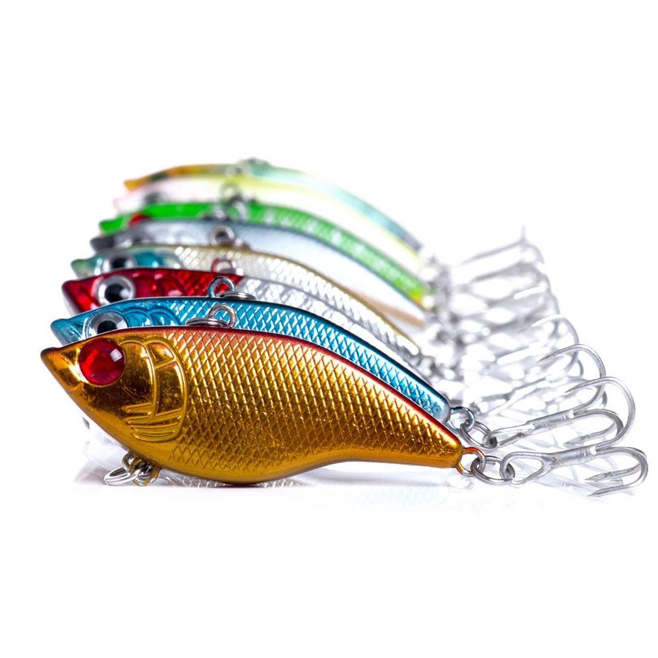 Lightning VIB Full Swim Layer Blood Groove Hook Blade Fish Bait Large ...