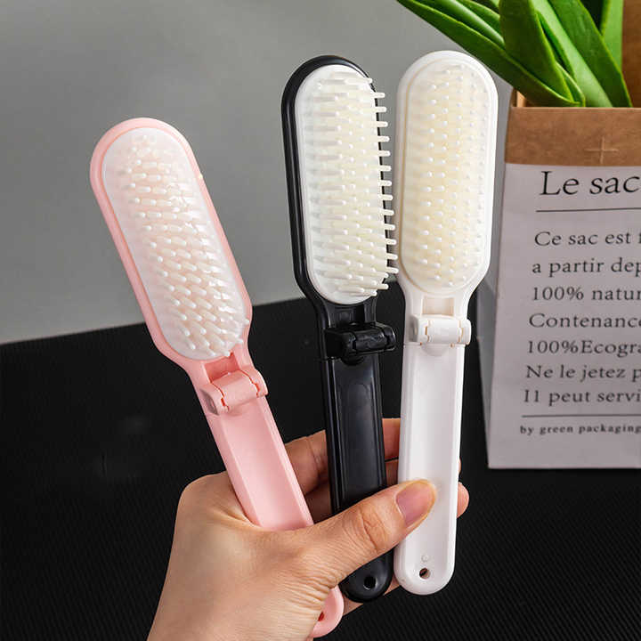 Cute Cartoon Design Plastic Portable Folding Comb Pocket Mini Foldable ...