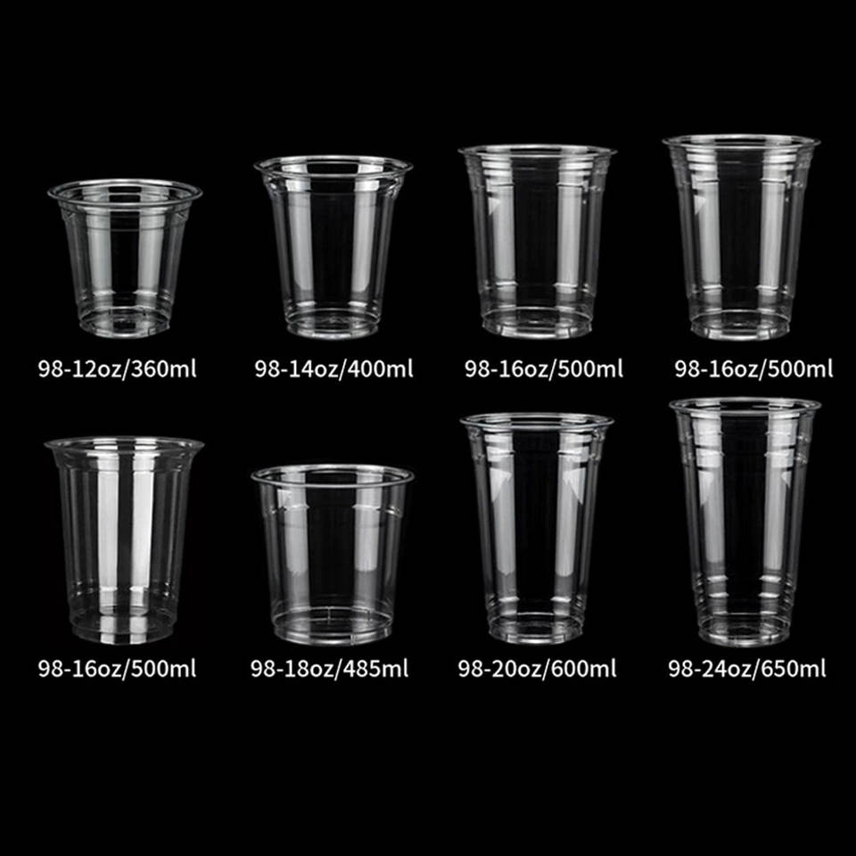 Custom Logo Printed Cold Coffee Drinking Plastic Beer To Go For Clear ...