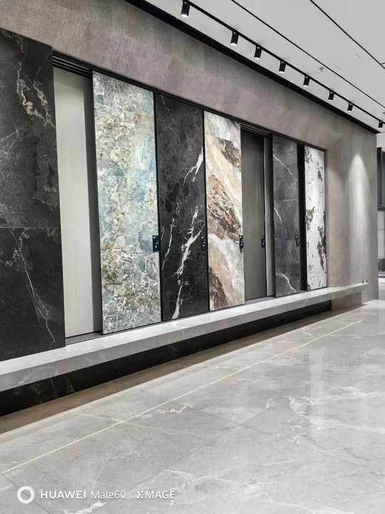 Metal Sliding Promotional Exhibition Rack - Mosaic Tile Display