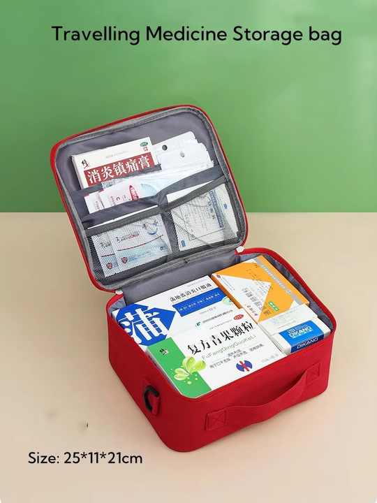 Empty First Aid Kit Bag for Home Car Work & Outdoor Activities ...