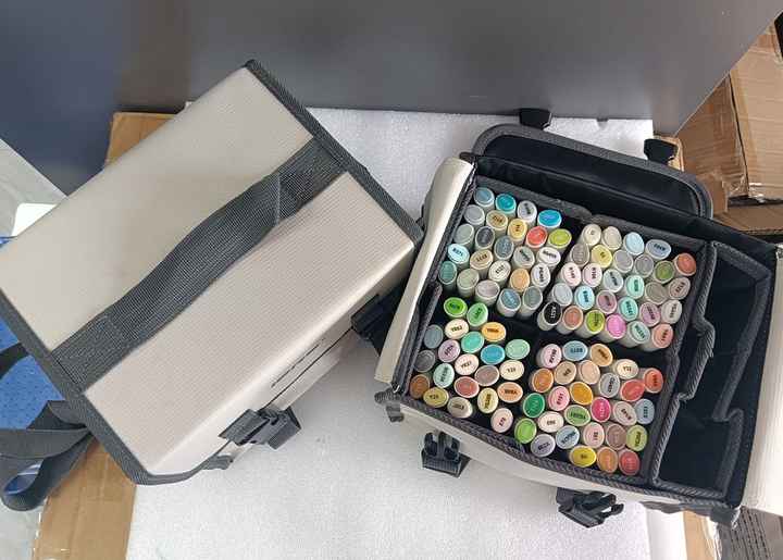 IERS Packing 100 Colors Dual Tips Alcohol Art Markers, Brush & Chisel ...