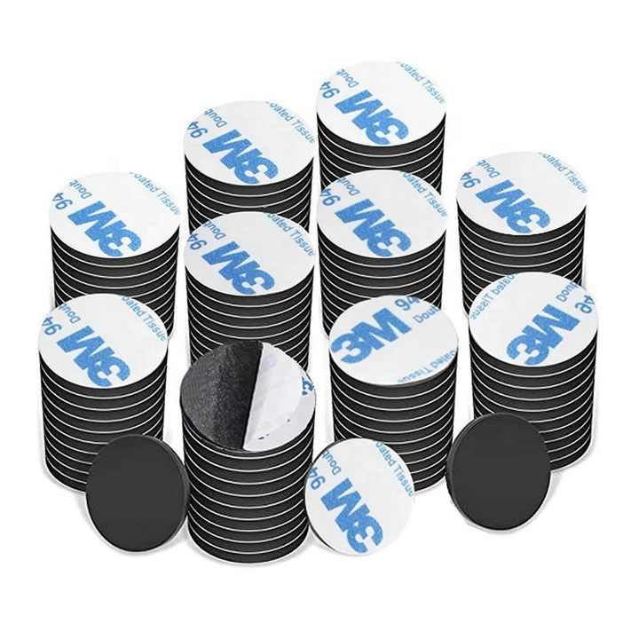 Flexible Round Magnets with Adhesive Backing - Magnetic Dots