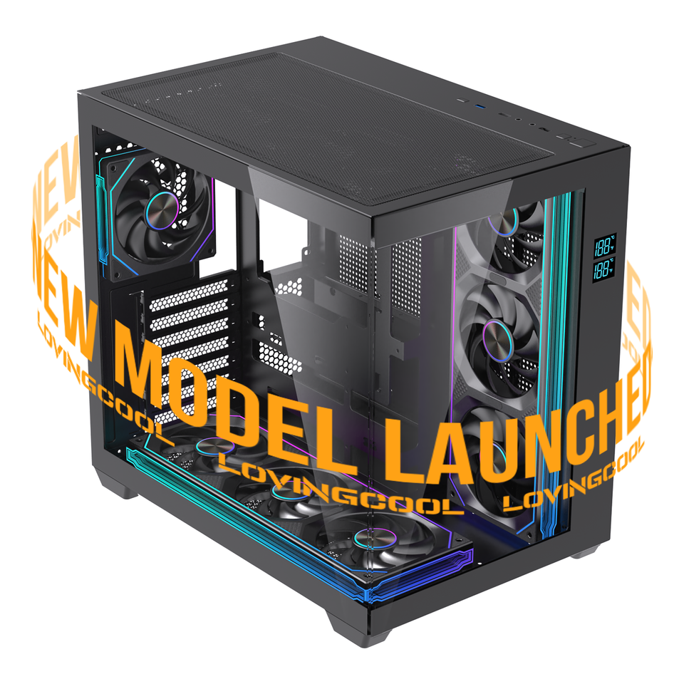 LOVINGCOOL 2026 PC Case Gaming ATX Case Oversized Side Stalinite Wide ...