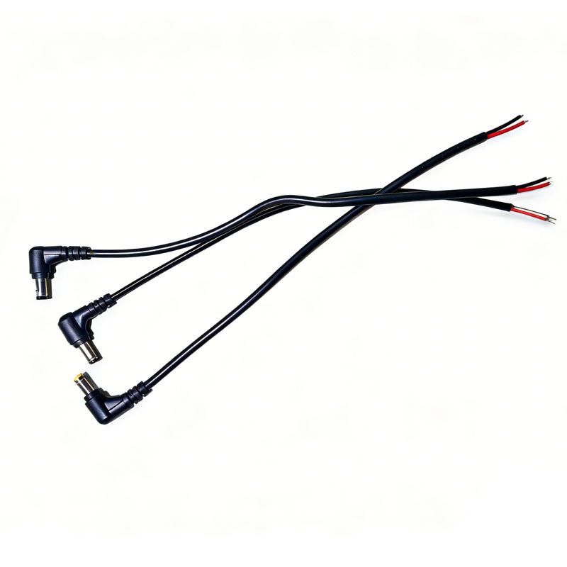 Right Angle DC Pigtail Power Cables 5.5mm 2.1mm 2.5mm Male Jack DC ...