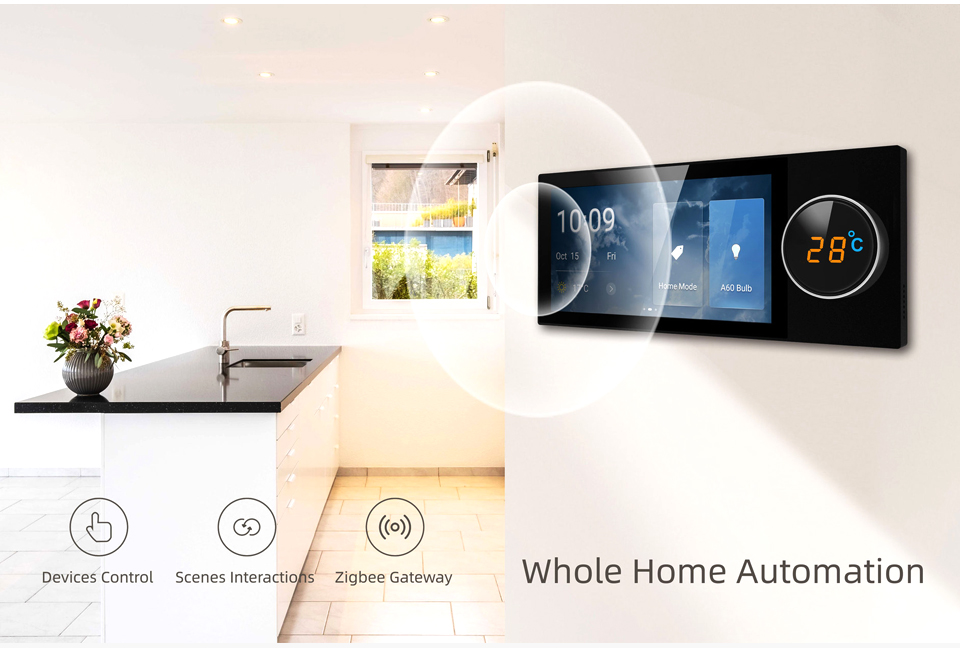 Tuya Customizable Central control panel (2-Ch Touch Switch)