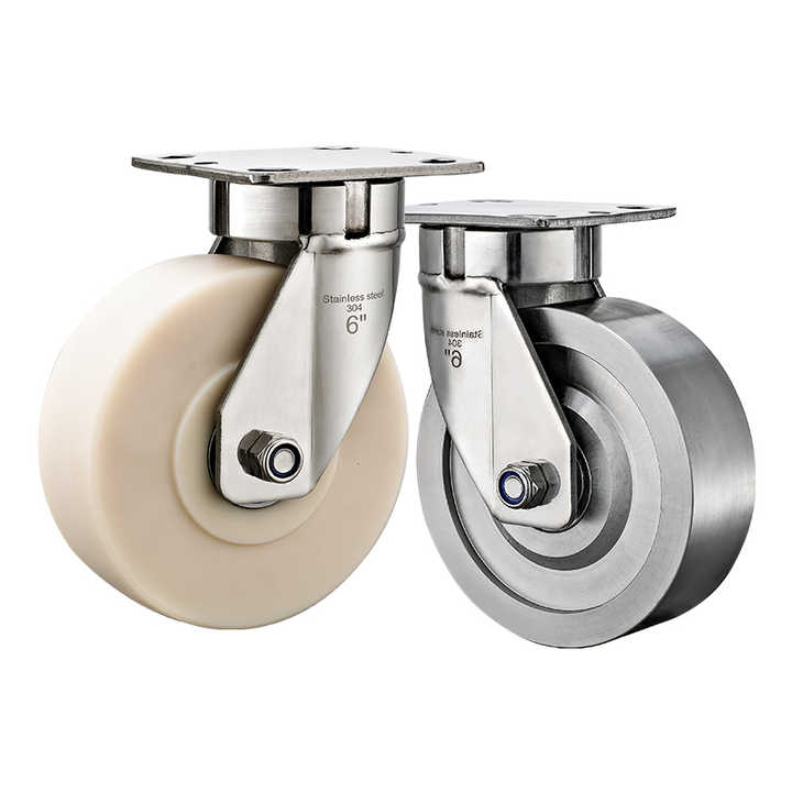 4"5"6"8" Kingpinless Heavy Duty SUS 304 Stainless Steel Nylon/ Solid SS ...