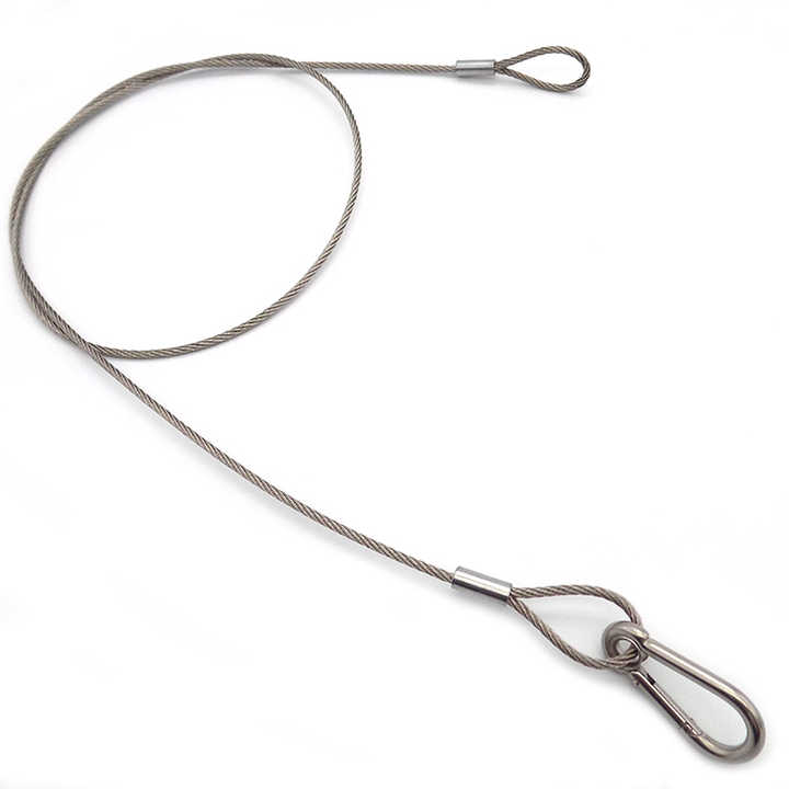 PVC Coated Wire Rope Lifting Sling with Double Snap Hook