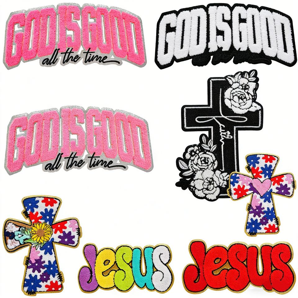 Bestselling Embroidered Letter Snow Neil Custom Clothing Patch God Is ...