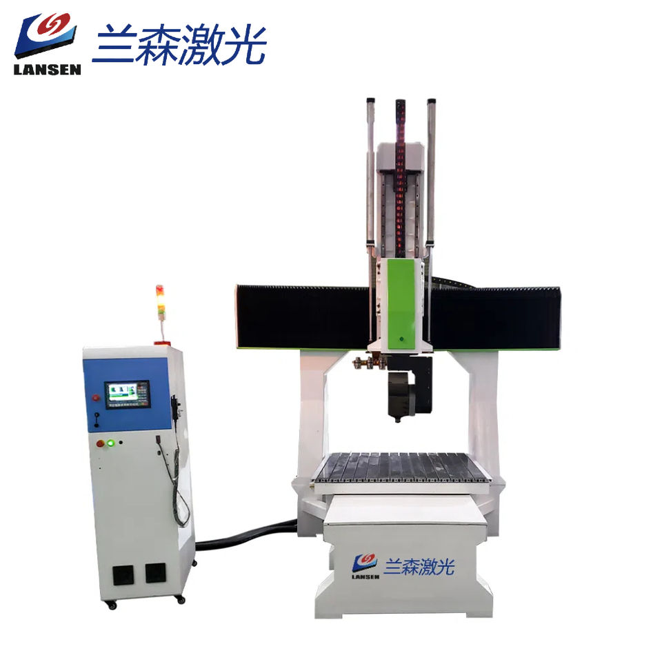 LANSEN High Precision 5 Axis CNC Router Mini 3D Rotary Gypsum Mould ...