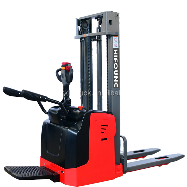 2 Ton Hydraulic Electric Forklift Battery Operated Pallet Stacker with ...
