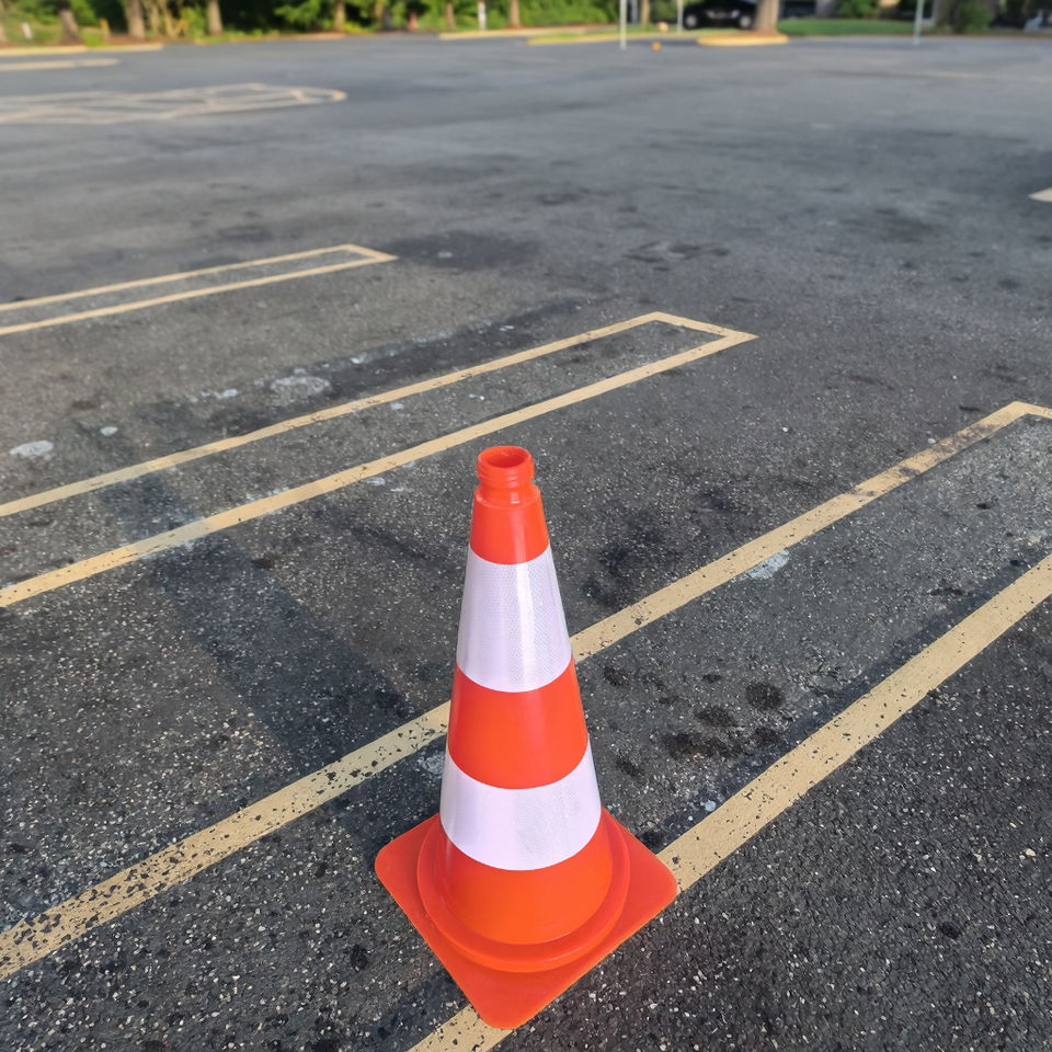 75cm 750mm Pvc Safety Flexible Road Traffic Cone Construction Building ...