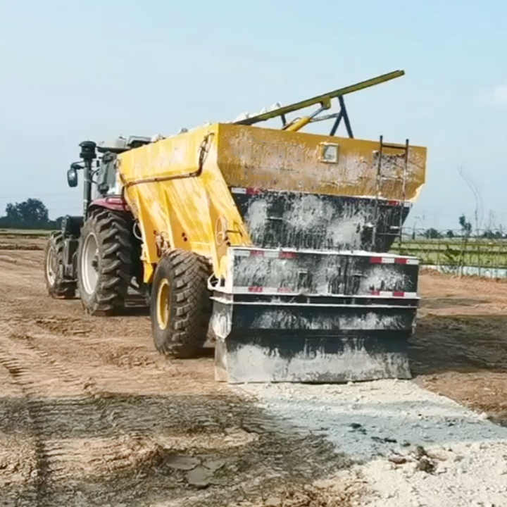 Road Construction Machinery Large Scale Tractor Mounted Cement Spreader ...
