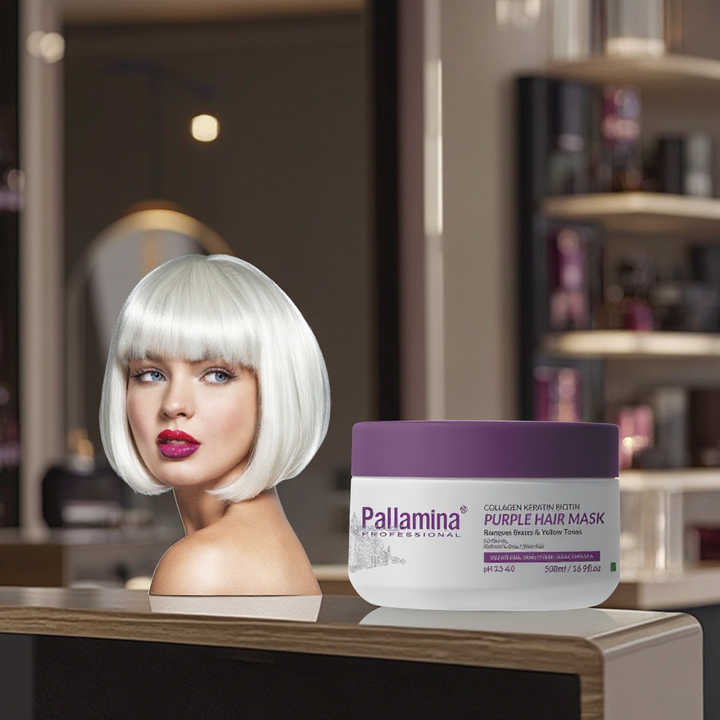 Pallamina Organic Hair Care Cream Mask With Collagen Keratin Biotin for ...