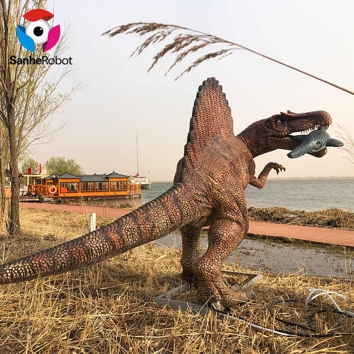 L=5M Realistic Animatronic Giant Spinosaurus Jurassic Park Animated 3d ...