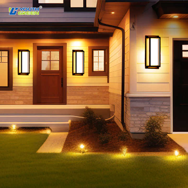 Outdoor Courtyard Waterproof Wall Lamps with CRI 80+ AC120-277V Wall ...