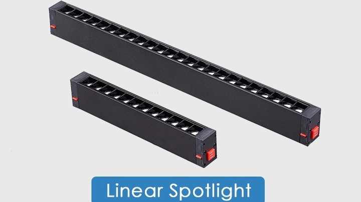 Indoor Ceiling Recessed Magnet Rail System - 9W & 18W Cob LED Lights