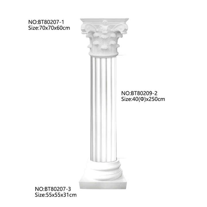 Guanyu Roman Plant Stand - Elegant Greek Column Statue