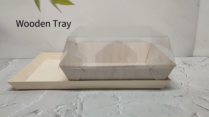 Wooden Breakfast Container Natural Wood Dishes Disposable Food ...