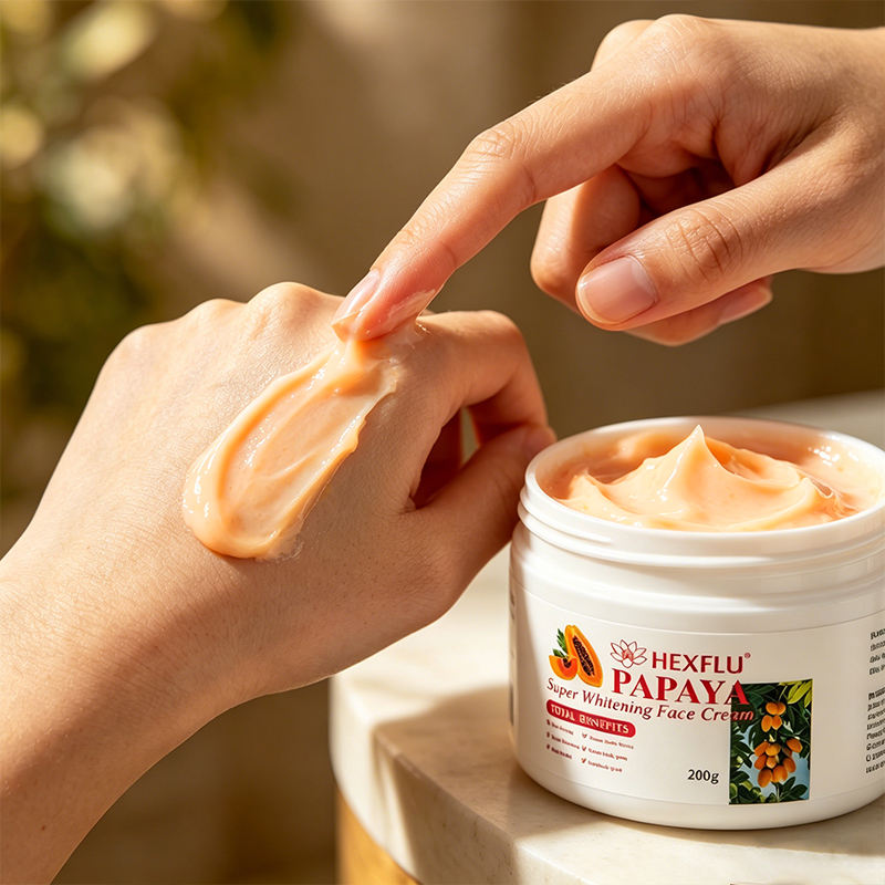 HEXFLU - Papaya Super Whitening Face Cream 200g - Brightening ...