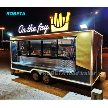 Qatar Modern Street Food Caravan Food truck Mini Mobile Chicken Cart ...