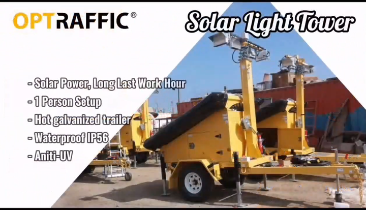 Solar Street Light Mobile Towers for Sale - LED Tower Lights