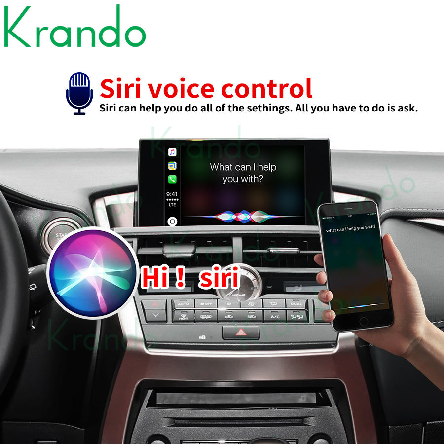 Krando Upgrade CarPlay Interface Box for Lexus NX 2013-2019 Wireless ...