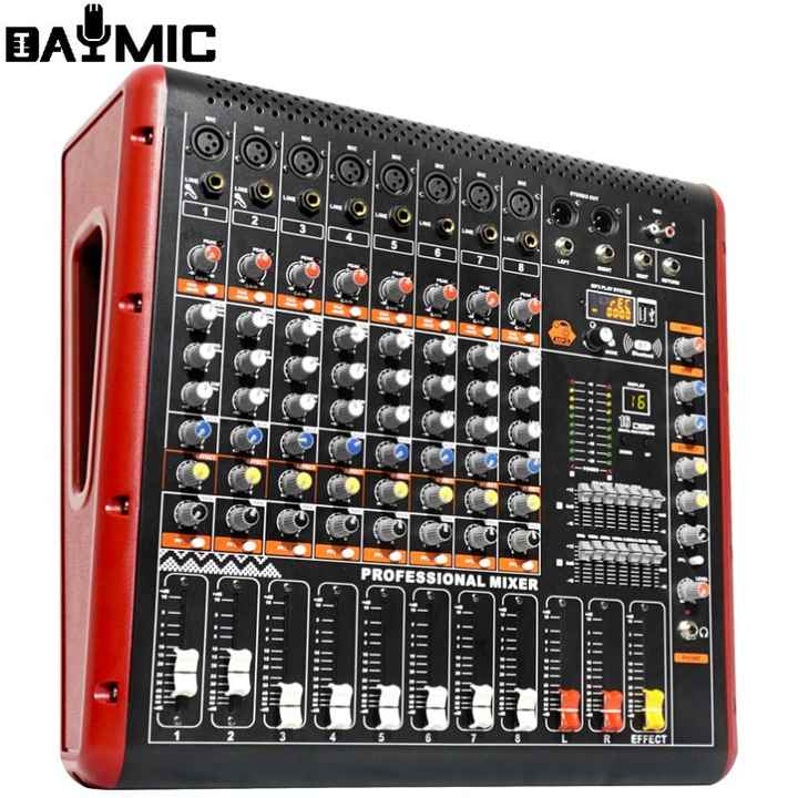 OEM Professional Power Mixer - 8 Channels with Wireless Mic