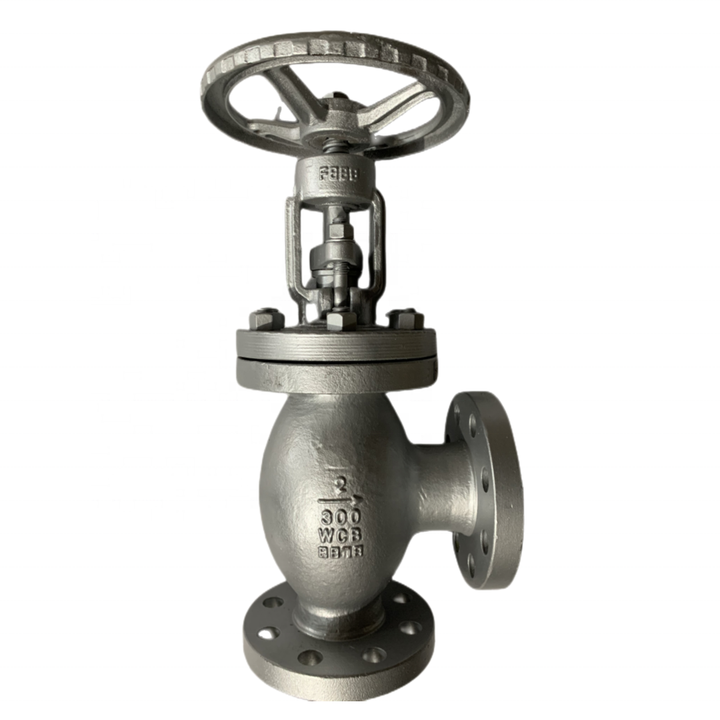2" Globe Valve Duplex 2205 Flanged End ANSI 300# 2 Way Angle Valve ...