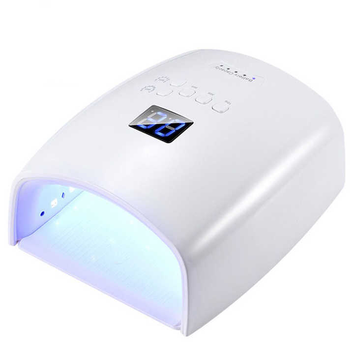 White Wireless Rechargeable Nail Lamp - Professional Curing